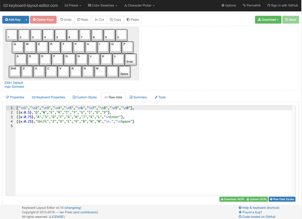 DIY ZX81 Mechanical Keyboard